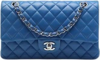 Chanel Pre-owned Vintage Double Flap Schultertasche - - Pre-owned - Damen - Blau - ONE SIZE