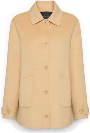 Elena Miro Femme, Manteaux, Beige, Taille: 48 FR Manteau court crois&eacute;