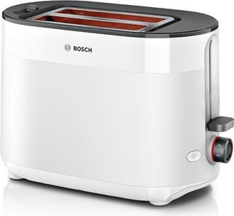 Bosch Kompakt Toaster MyMoment TAT2M121, integrierter Brötchenaufsatz, mit Auftaufunktion, mit Abschaltautomatik, Liftfunktion, Brotzentrierung, perfekt für