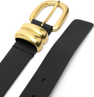 By Malene Birger Calf Leather Belt - Black