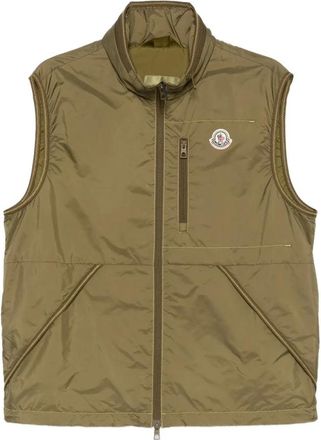 Moncler Homme, Vestes, Vert, Taille: L Ansiei Polyamide Vest