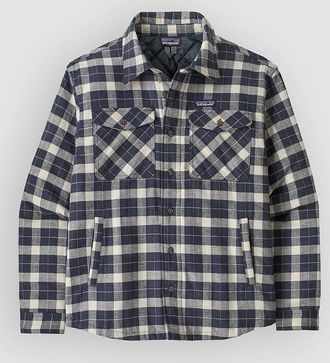 Patagonia LW Insulated Fjord Flannel Hemd smldr blu