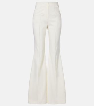 Costarellos Pantalon &eacute;vas&eacute; Daline en laine m&eacute;lang&eacute;e