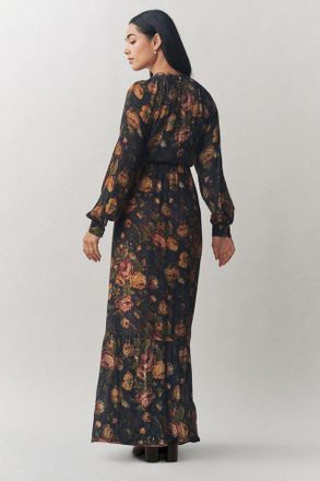 Laura Ashley Maxikleid Laura Ashley festliches Maxikleid aus Viskose (1-tlg)