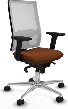 Piqueras y Crespo Gepolsterter B&uuml;rostuhl mit 2D-Armlehnen, h&ouml;henverstellbare Lendenwirbelst&uuml;tze, ausgestattet mit 5 Positionen und injiziertem Schaum. Mit Rollen von 65