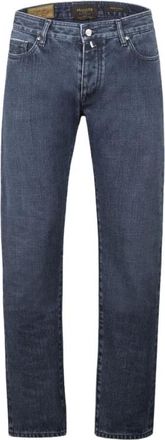 Moorer Homme, Jeans, Bleu, Taille: W34 Pavel 5-pocket Jeans