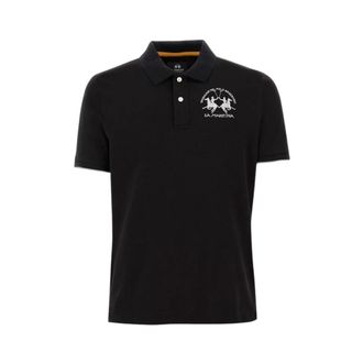 La Martina Homme, Tops, Noir, Taille: 3XL Polo Regular-fit