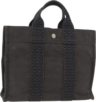 Herm&egrave;s Pre-owned Vintage Canvas Tote Bag - - Pre-owned - Damen - Grau - ONE SIZE