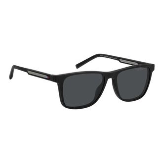 Tommy Hilfiger Homme, Accessoires, Noir, Taille: ONE Size Rectangle Lunettes de soleil