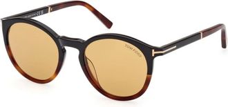 Tom Ford unisex, Accessoires, Brun, Taille: ONE Size Elton Lunettes de soleil