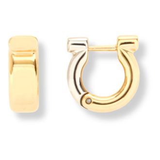 Ferragamo Femme, Accessoires, Jaune, Taille: ONE Size Gancini Earrings
