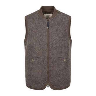 Bl'ker Wollwalk Weste Wolf - - Jackets - Herren - Braun - M