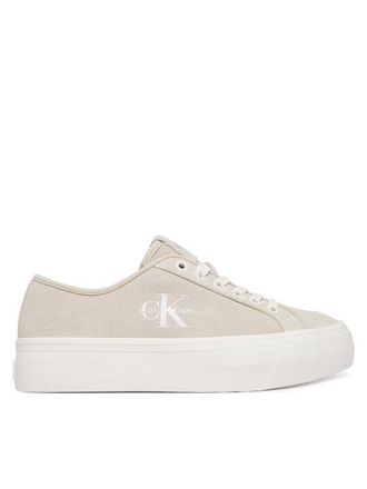 Calvin Klein Sneakers Vulc Flatf Laceup Suede HW0HW03088 Beige