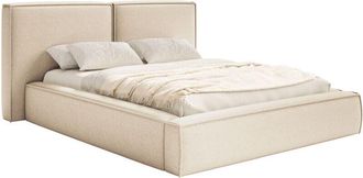 Selsey Selsey Tilves - Polsterbett 180x200 mit Bettkasten, Lattenrost, Chenille, hellbeige