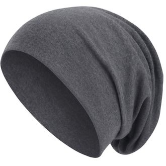 style3 Warme Herbst Winter Slouch Beanie XXL aus atmungsaktivem, feinem und leichten Jersey Unisex M&uuml;tze Winterm&uuml;tze One Size, Farbe:Grau