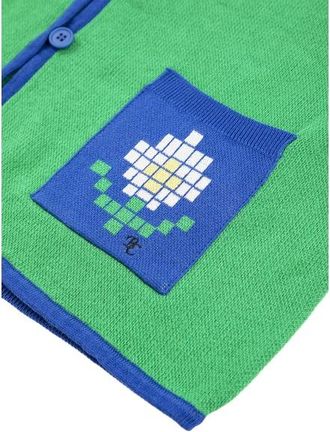 Bobo Choses Cardigan en coton fin Pixel Daisy
