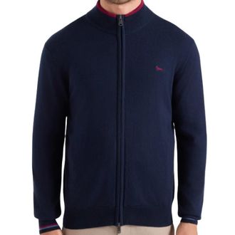 Harmont & Blaine Strickjacke mit durchgehendem Rei&szlig;verschluss - - Knitwear - Herren - Blau - S