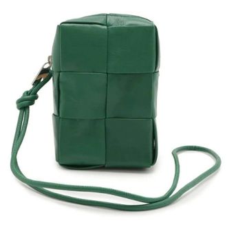 Bottega Veneta Sac bandouli&egrave;re en cuir Pre-owned - Femme - Pre-owned - Vert - Taille: ONE Size