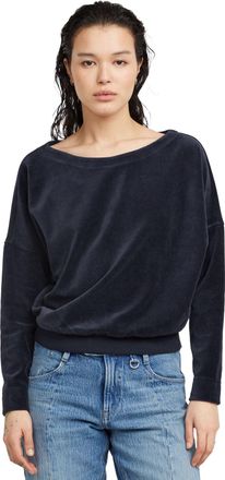G-Star G-Star Damen Batwing Velvet Loose Sweatshirt, Blau (Osaka Blue D25747-D428-3873), XXL