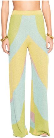 Akep Femme, Pantalons, Multicolore, Taille: 38 FR Wide Pantalons