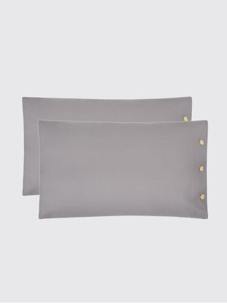 Bellora Lot de deux taies doreiller Percolours en percale de pur coton avec boutons