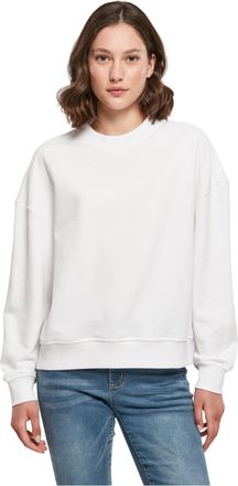 Build Your Brand Damen Sweatshirt Ladies Oversized Crewneck White XL