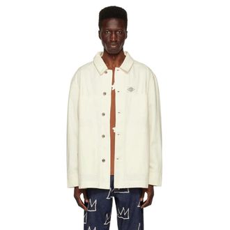 &Eacute;tudes Studio Homme, Vestes, Blanc, Taille: XL Veste Twill Blanche &Eacute;l&eacute;gante D&eacute;contract&eacute;e