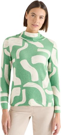 Cecil Gemustertes Melange Shirt Bamboo Green Melange XS