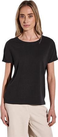 Street One Damen A323114 Shirt in Unifarbe, Black, 42