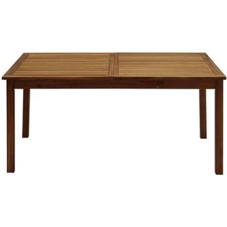 Miliboo Miliboo - Table de jardin extensible rallonges int&eacute;gr&eacute;es en bois massif L160-210 cm mayel
