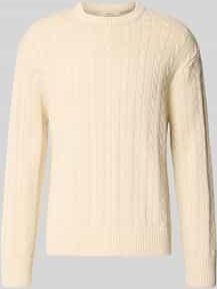 Selected Relaxed Fit Pullover aus reiner Baumwolle Modell BRAUN