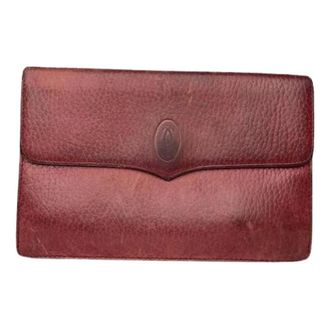 Cartier Pochette en cuir Pre-owned - Femme - Pre-owned - Rouge - Taille: ONE Size