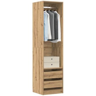 vidaXL Vidaxl - Garde-robe ch&ecirc;ne artisanal 50x50x200 cm bois ding&eacute;nierie