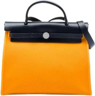 Herm&egrave;s Pre-owned Herbag Zip 31 - Femme - Pre-owned - Jaune - Taille: ONE Size