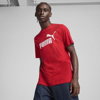 Puma T-shirt &agrave; logo N&deg; 1 Essentials Homme, V&ecirc;tements, Rouge, XXL