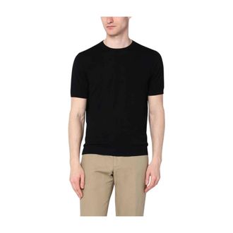 Drumohr Homme, Tops, Noir, Taille: 2XL T-Shirt Rasato