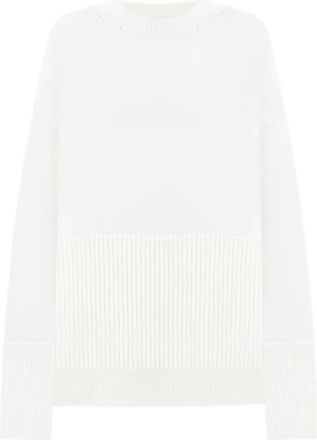 Dondup Femme, Pulls, Beige, Taille: 38 FR Tricot ras du cou