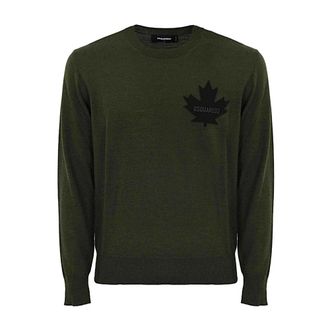 Dsquared2 Stylisches Maglia T-Shirt f&uuml;r M&auml;nner - - Knitwear - Herren - Gr&uuml;n - XL