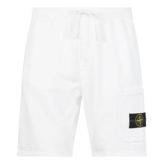 Stone Island Homme, Shorts, Blanc, Taille: M Bermuda Cargo