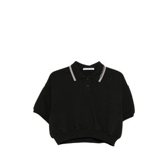 Alexander Wang Cropped Polo Top