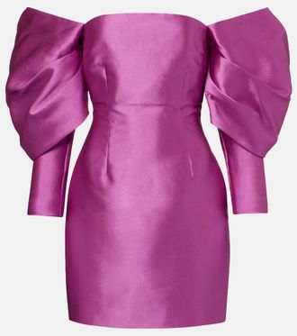 Solace London Minikleid Freja aus Satin