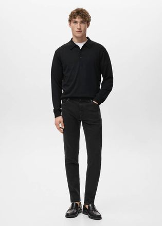 Mango Jean Jude skinny-fit black denim - Homme - 38 - MANGO MAN
