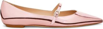 Stuart Weitzman Femme, Chaussures, Rose, Taille: 36 1/2 EU Emilia Mary Jane Flat