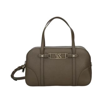 A|X Armani Exchange Logo-plakette Tote Bag - - Bags - Damen - Braun - ONE SIZE