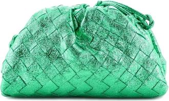 Bottega Veneta The Pouch Intrecciato Nappa Mini crossbody bag - Vert