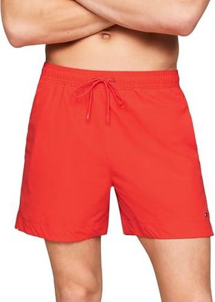 Tommy Hilfiger Short de Bain Homme Medium Drawstring Mi-Long, Rouge (Daring Scarlet), S