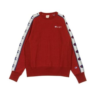 Champion Dunkelroter Crewneck Sweatshirt f&uuml;r M&auml;nner - - Sweatshirts & Hoodies - Herren - Rot - L