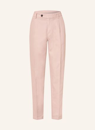 Eleventy Eleventy Chino Extra Slim Fit Mit Leinen rosa
