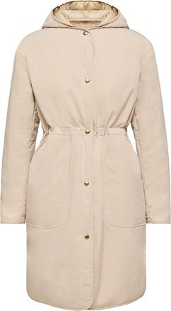 Moncler Moncler Parka &Agrave; Capuche Thymlong R&eacute;versible, Femme, Beige, Taille: 00
