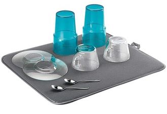 Metaltex Tapis de s&eacute;chage pour &eacute;vier - Softex, Gris